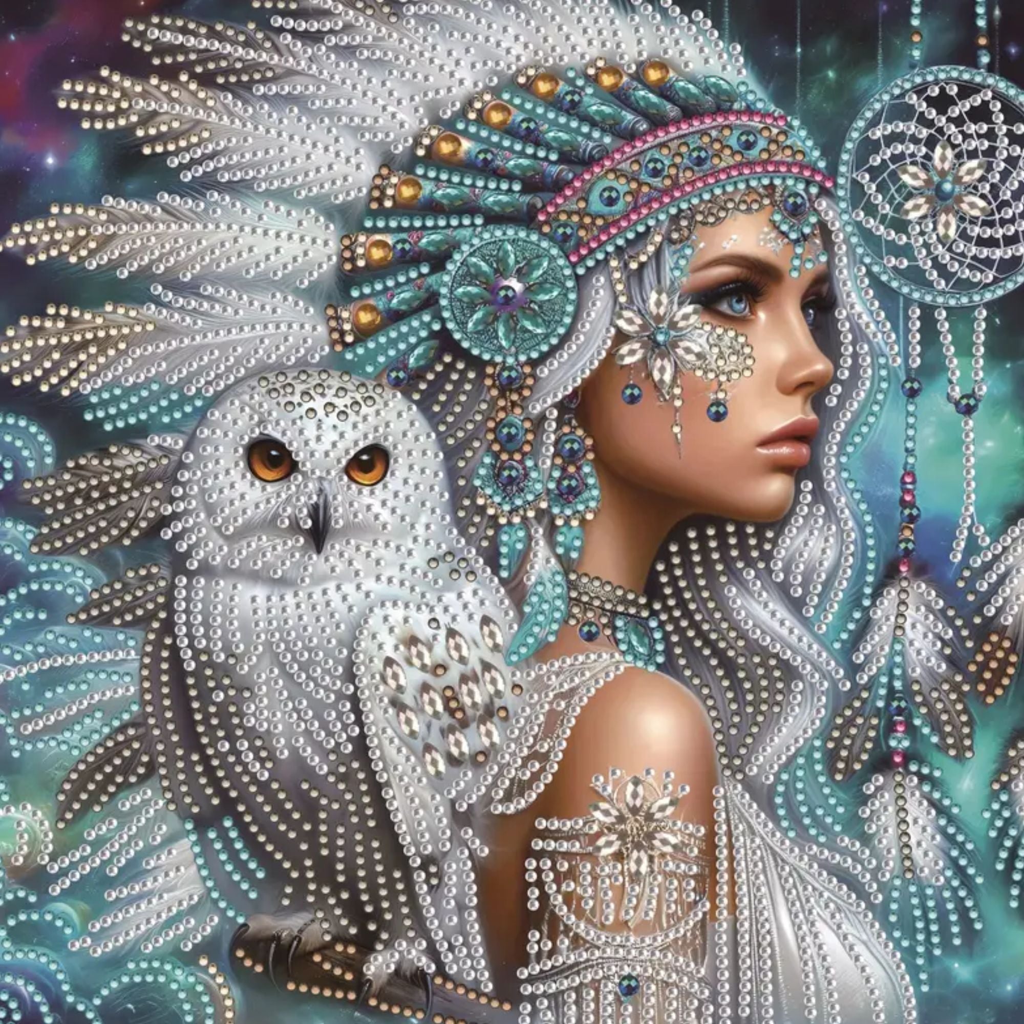 Partial Diamond Art Native American – Diamond Painting Bling Art